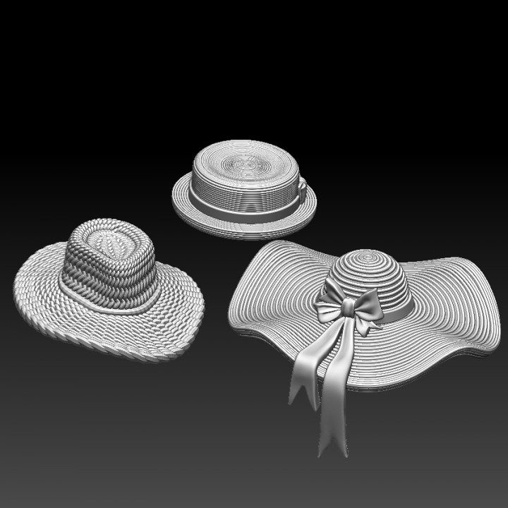 3D Printable STRAW HAT by Dmitry Tishchenkov