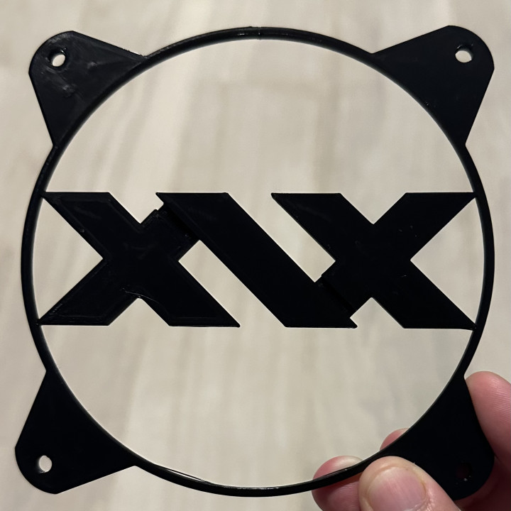 3D Printable XIX PC fan grill by Majid Alhammadi