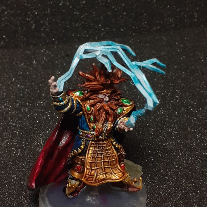 3D Printable Runecaster - Lightning Spell by Black Anvil Miniatures