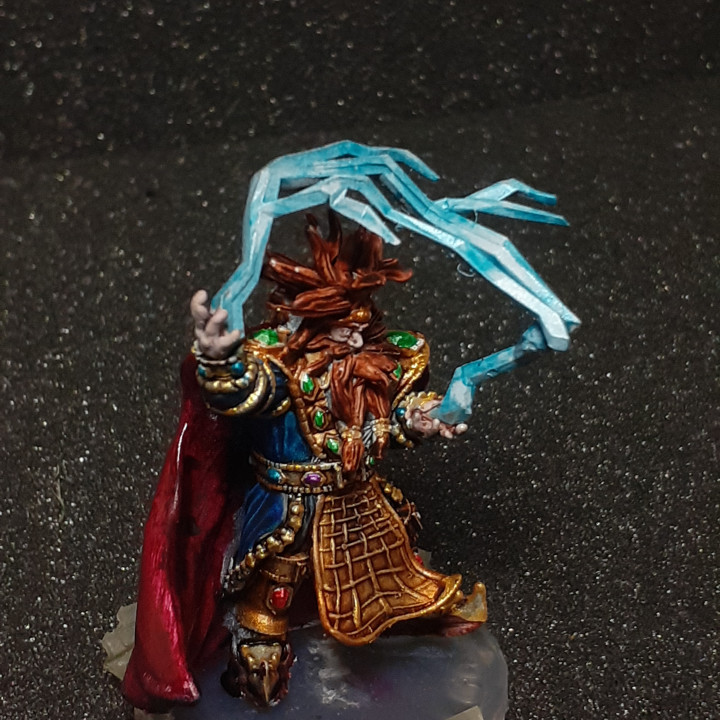 3D Printable Runecaster - Lightning Spell by Black Anvil Miniatures