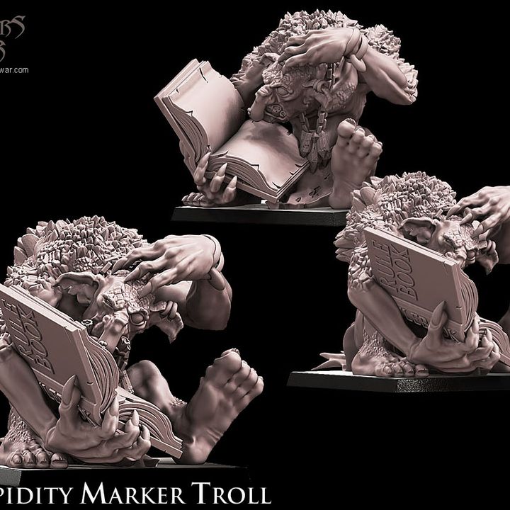 3D Printable Stone Trolls Battle-Ready regiment (10 Stone Trolls) by ...