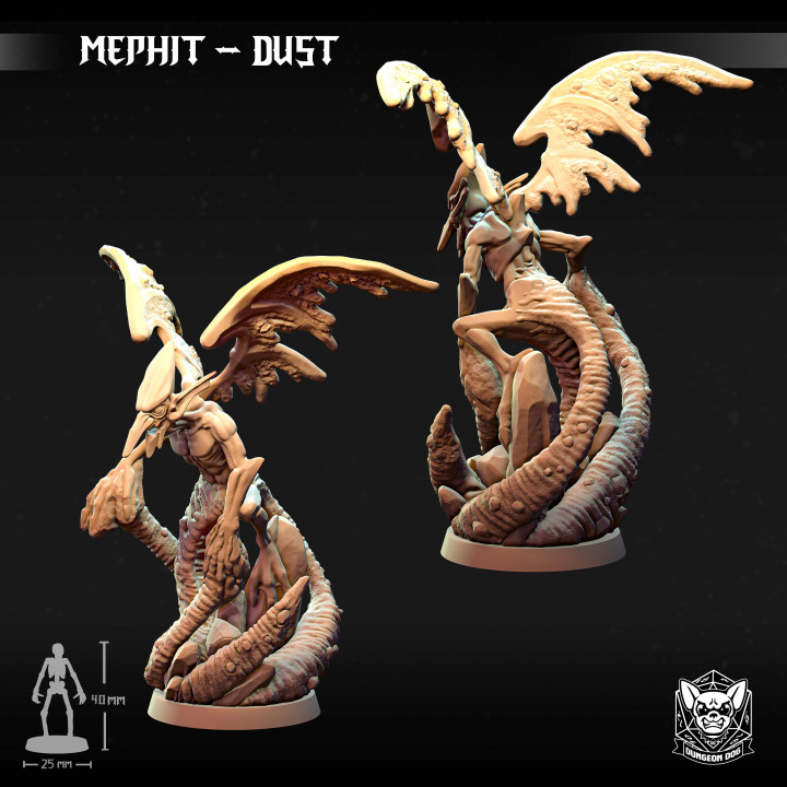 3D Printable Mephit Bundle by Dungeon Dog
