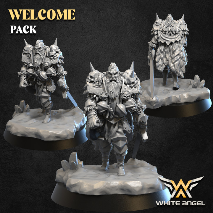 3D Printable WANDERING VIKING - WELCOME PACK by WHITE ANGEL MINIATURES