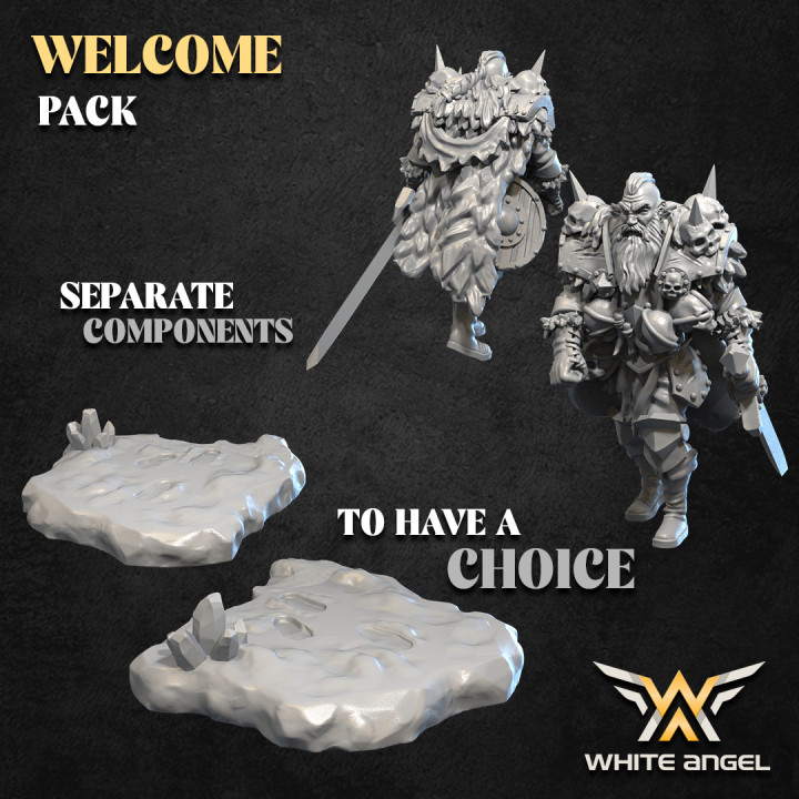 3D Printable WANDERING VIKING - WELCOME PACK by WHITE ANGEL MINIATURES