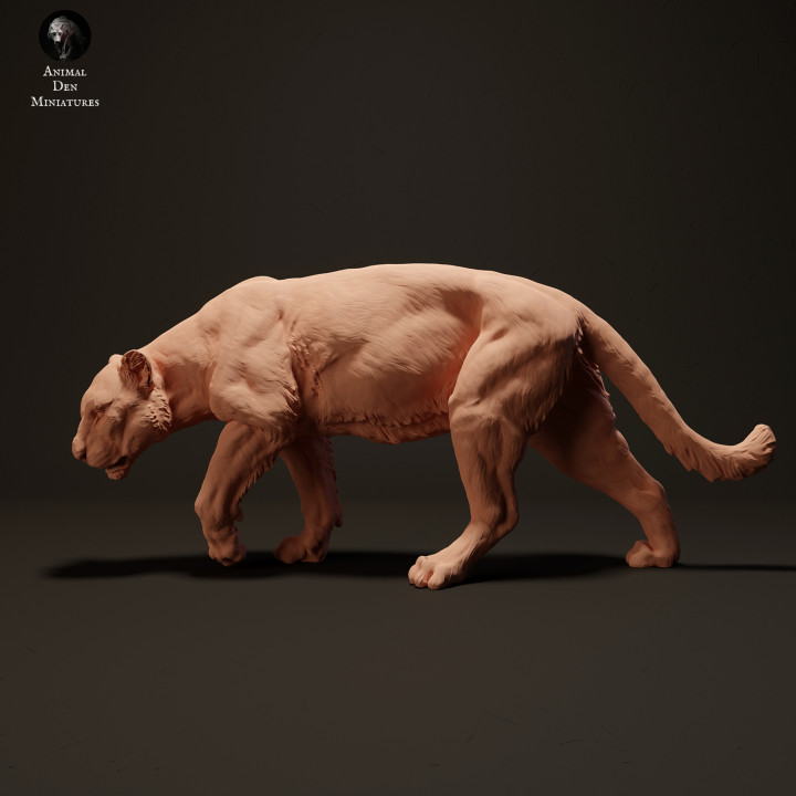 3D Printable Jaguar by Animal Den Miniatures
