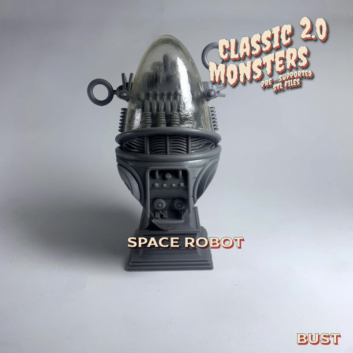 3D Printable Space robot (bust) by Heroes and Beasts