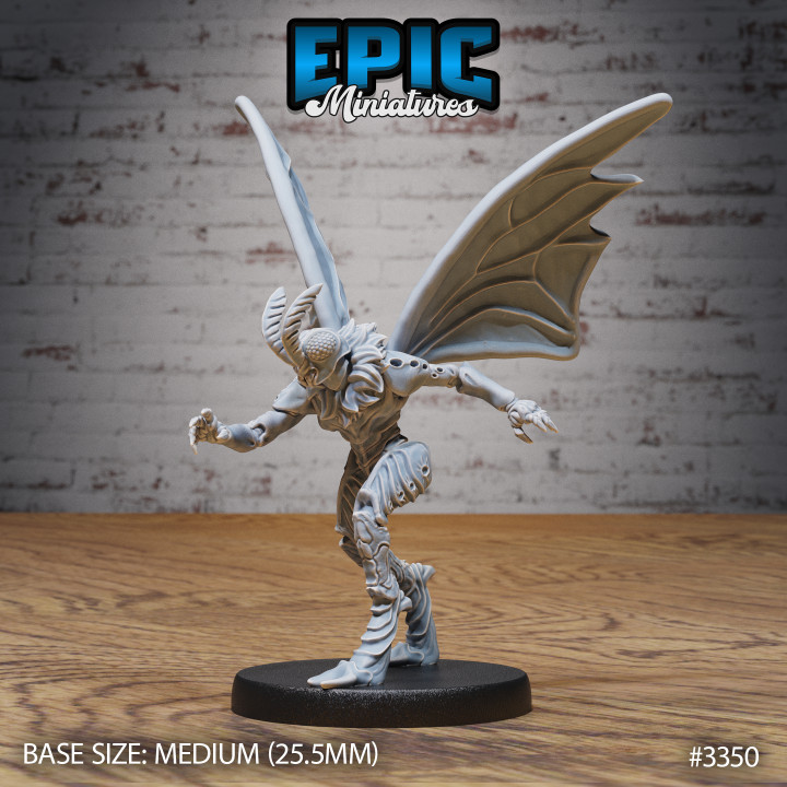 3D Printable Moth Folk Warrior Attack / Insect Hybrid / MAle Insectoid ...
