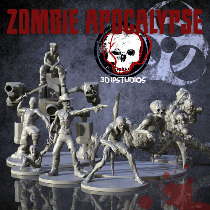 3D Printable ZOMBIE APOCALYPSE by Ismael Panadero Garcia