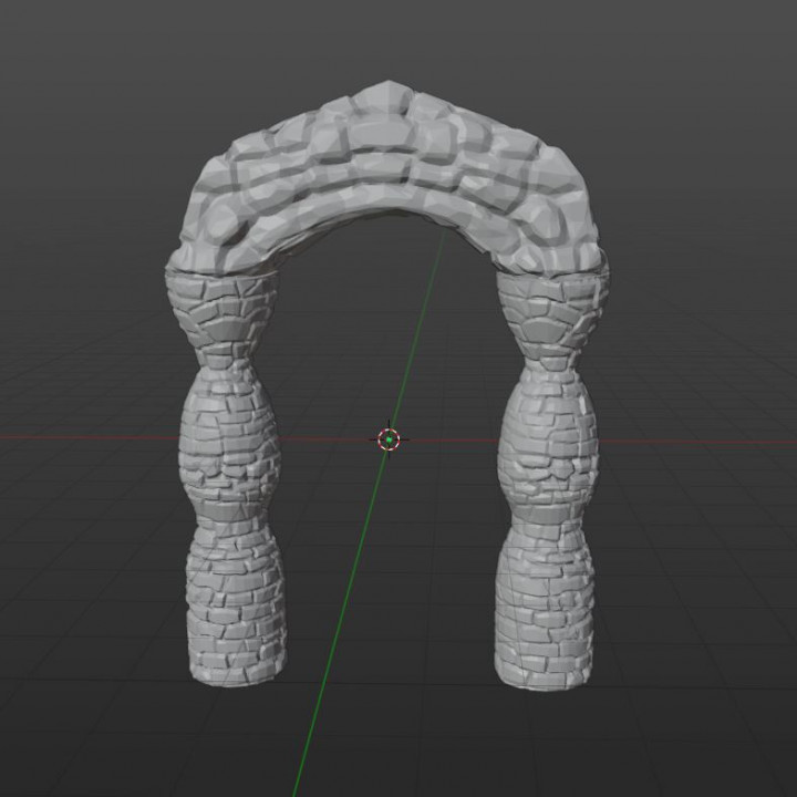 3D Printable stone arch by Nichole Marie