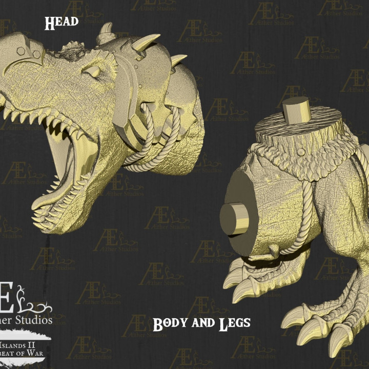 3D Printable KS4MUG06 – Mugdal Megachopper T-Rex by Aether Studios