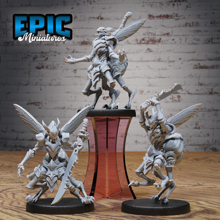 3D Printable Insect Warrior Set / Insectoid Army / Winged Forest ...
