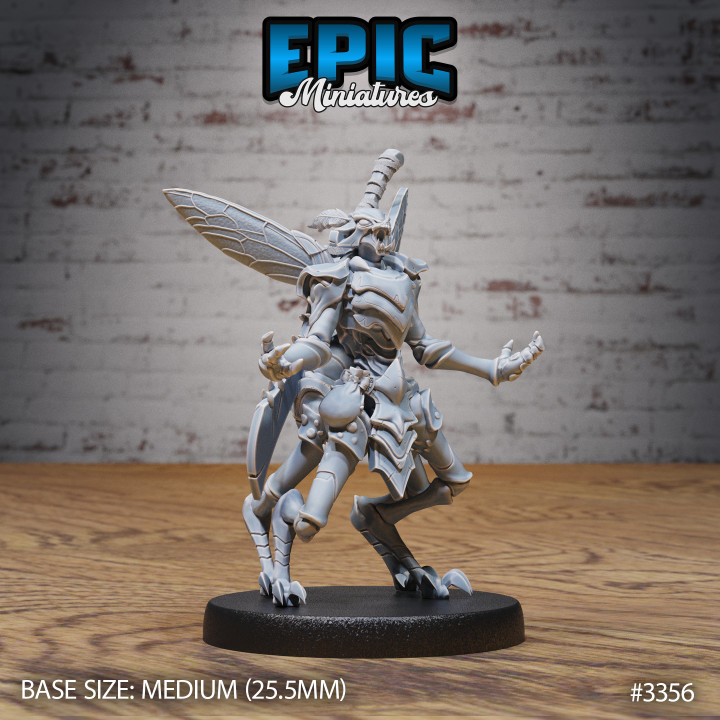 3D Printable Insect Warrior Set / Insectoid Army / Winged Forest ...