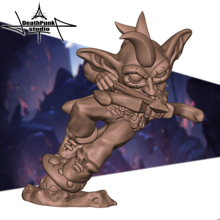 3D Printable [Cave goblins - Shadow clan] Archer 1 by Deathpunk Studio