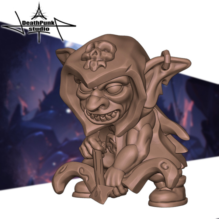3D Printable [Cave goblins - Shadow clan] Archer 1 by Deathpunk Studio