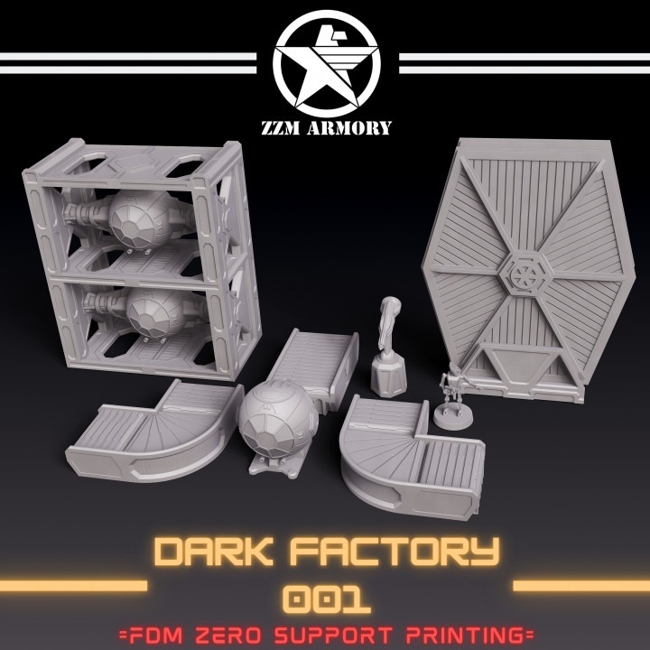 3D Printable DARK FACTORY 001 by ZZM ARMORY