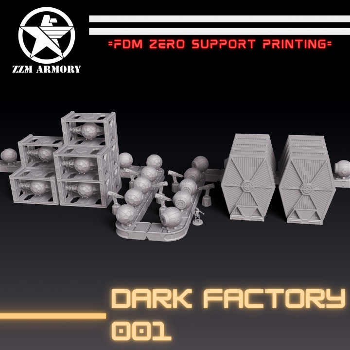 3D Printable DARK FACTORY 001 by ZZM ARMORY