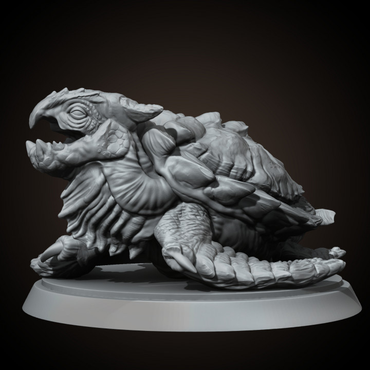 3D Printable Young dragon turtle by Animals & Creatures Minis