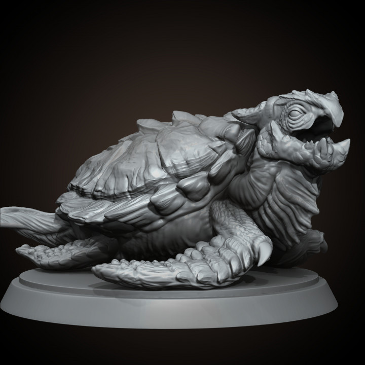 3D Printable Young dragon turtle by Animals & Creatures Minis