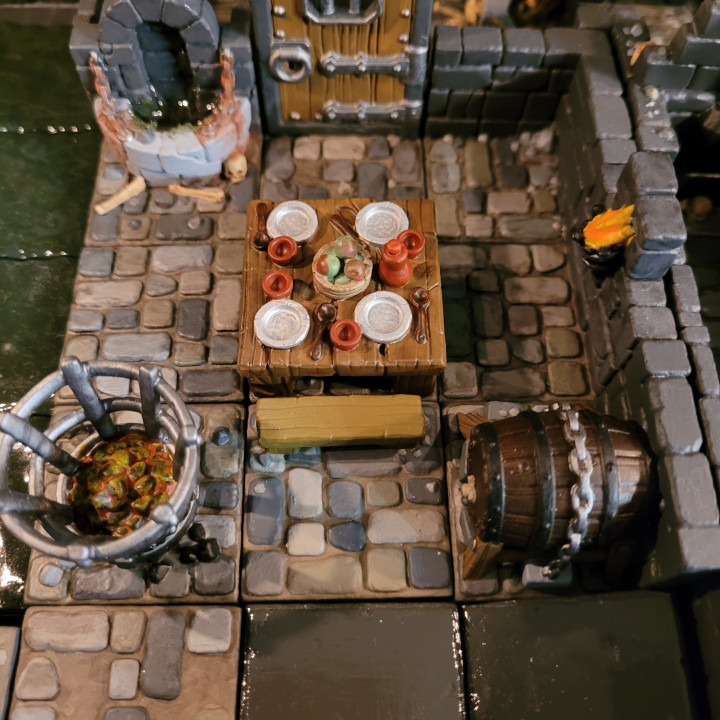 3D Print of Dungeon Blocks: The Ultimate Dungeon Competition by Regolan