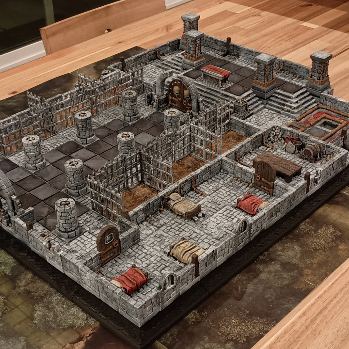 3D Print of Dungeon Blocks: The Ultimate Dungeon Competition by huntermills