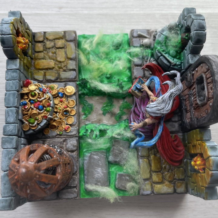 3D Print of Dungeon Blocks: The Ultimate Dungeon Competition by Jerik