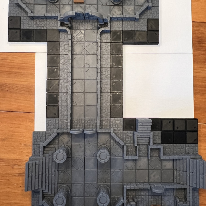 3D Print of Dungeon Blocks: The Ultimate Dungeon Competition by gregb2