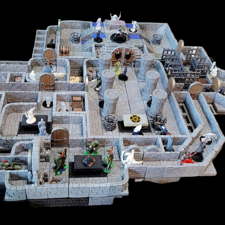 3D Print of Dungeon Blocks: The Ultimate Dungeon Competition by Duffeydude
