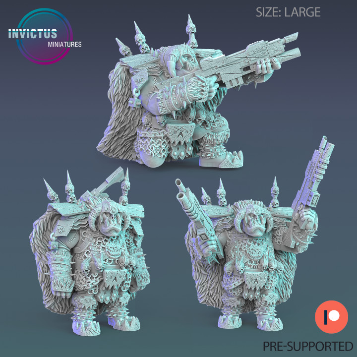 3D Printable Orc Officer Set / Warship Soldier / Space Warrior / Alien ...