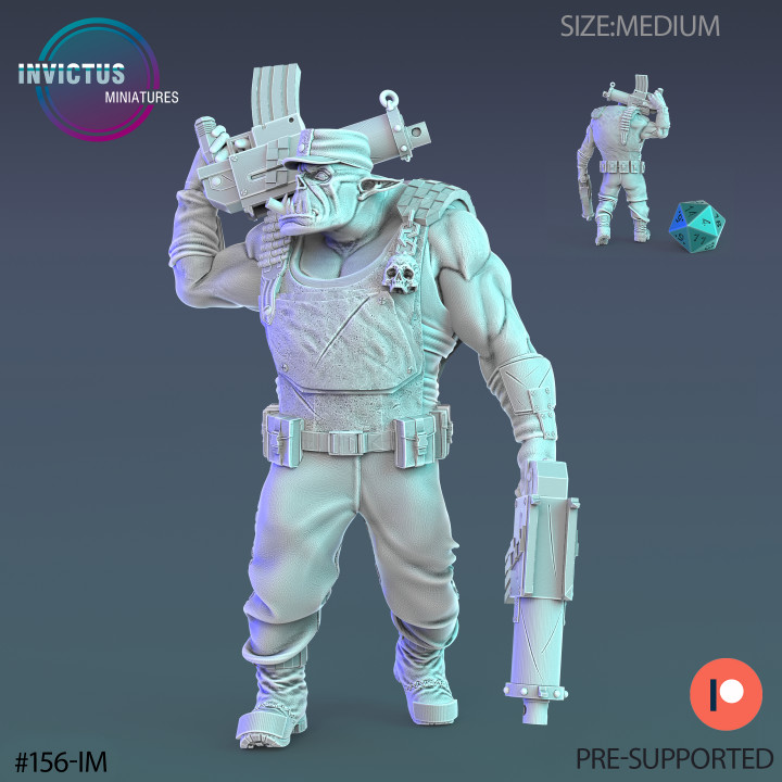 3D Printable Orc Veteran Set / Warship Soldier / Space Warrior / Alien ...