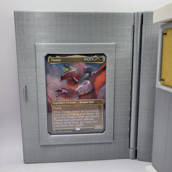 3D Printable False Book Deck Box - Spellbook Cover - Holds 100 Sleeved ...