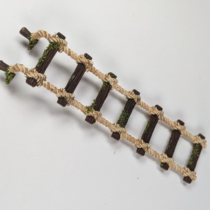 3D Printable Rope ladders by Custom Miniature Maker