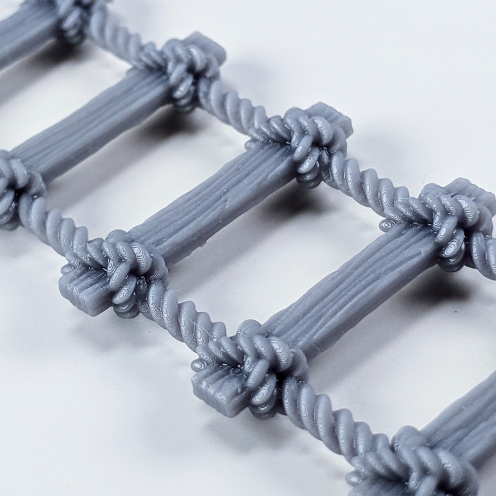 3D Printable Rope ladders by Custom Miniature Maker