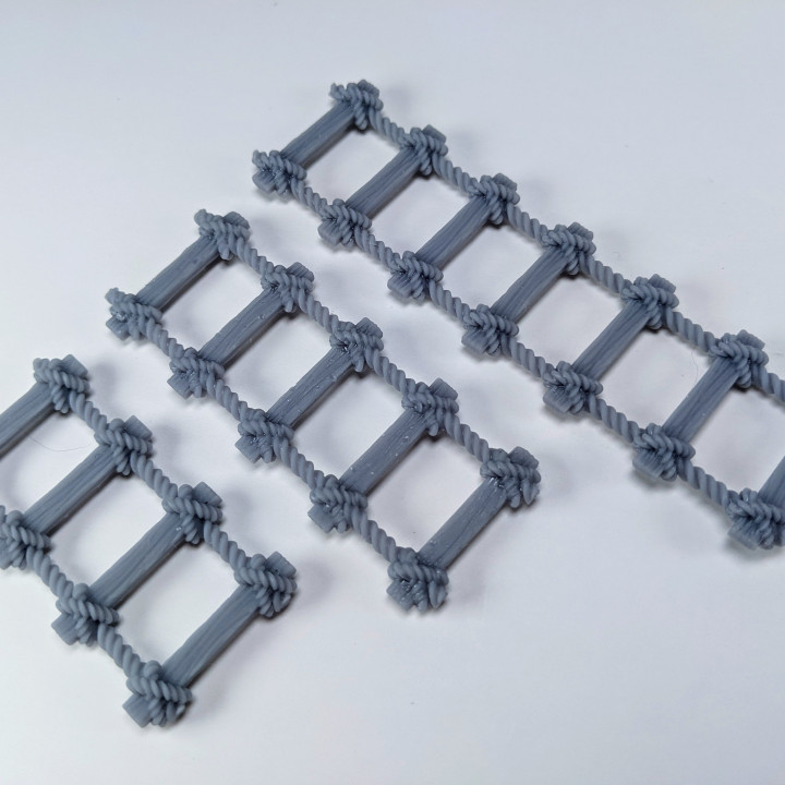 3D Printable Rope ladders by Custom Miniature Maker