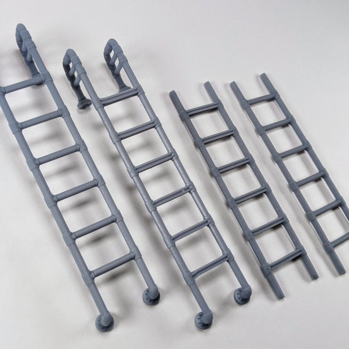 3D Printable Metal Ladders by Custom Miniature Maker