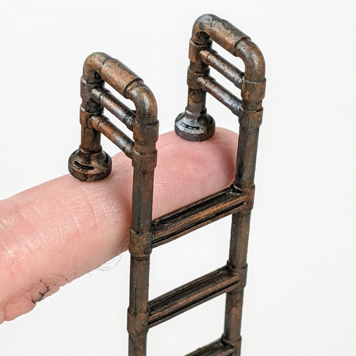 3D Printable Metal Ladders by Custom Miniature Maker