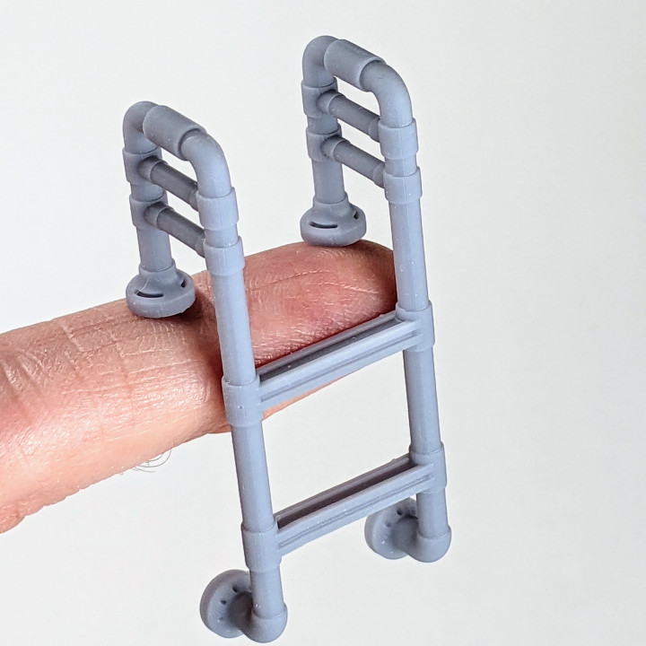 3D Printable Metal Ladders by Custom Miniature Maker