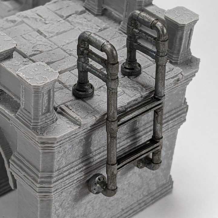3D Printable Metal Ladders by Custom Miniature Maker