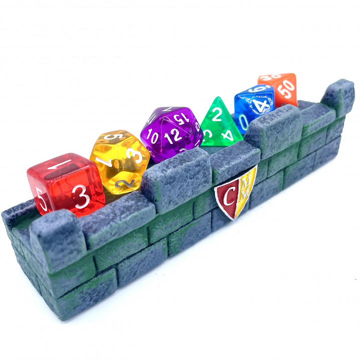 3D Printable Scrabble Style Dice Tray Walls by Custom Miniature Maker