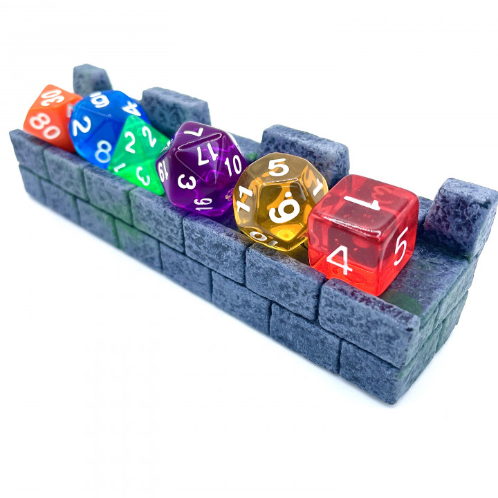 3D Printable Scrabble Style Dice Tray Walls by Custom Miniature Maker