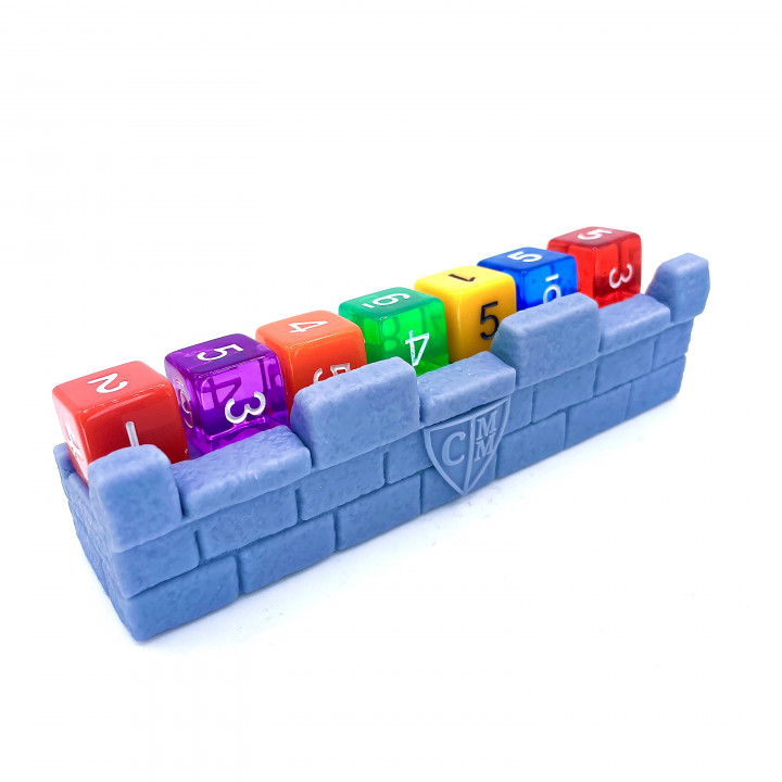 3D Printable Scrabble Style Dice Tray Walls by Custom Miniature Maker