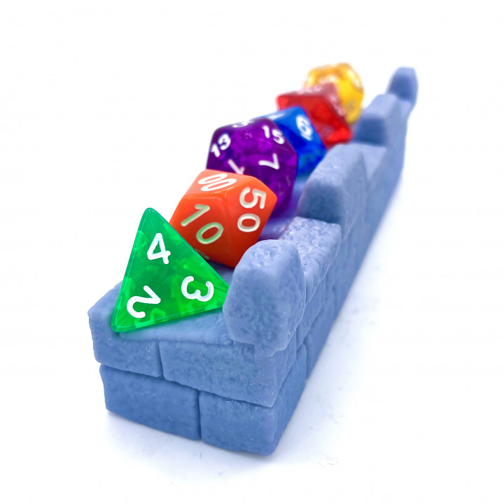 3D Printable Scrabble Style Dice Tray Walls by Custom Miniature Maker