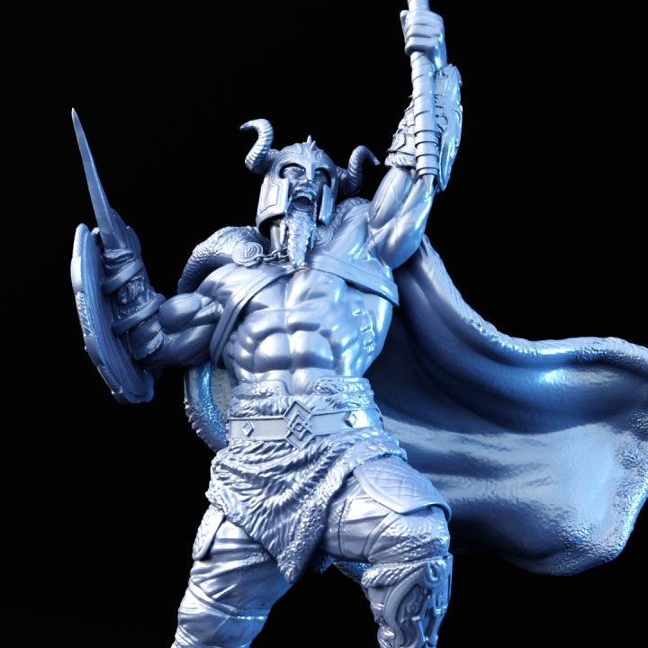 3D Printable Fantasy Odin by Salvador Baixauli