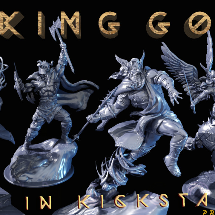 3D Printable Viking gods Collection by Salvador Baixauli