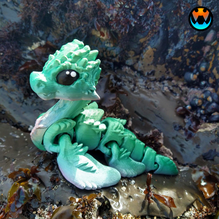 3D Printable Key, the Loch Cinder Monster by Cinderwing3D