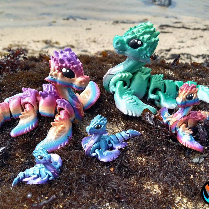 3D Printable Key, the Loch Cinder Monster by Cinderwing3D