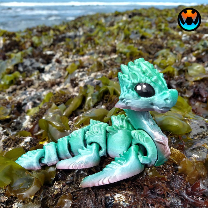 3D Printable Key, the Loch Cinder Monster by Cinderwing3D