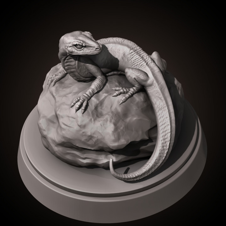 3D Printable Little lizard by Animals & Creatures Minis