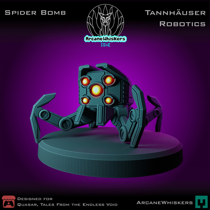 3D Printable Spider Bomb by Arcane Whiskers
