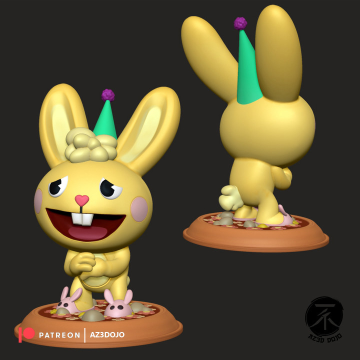 3D Printable Cuddles Head by AZ3DDojo Official