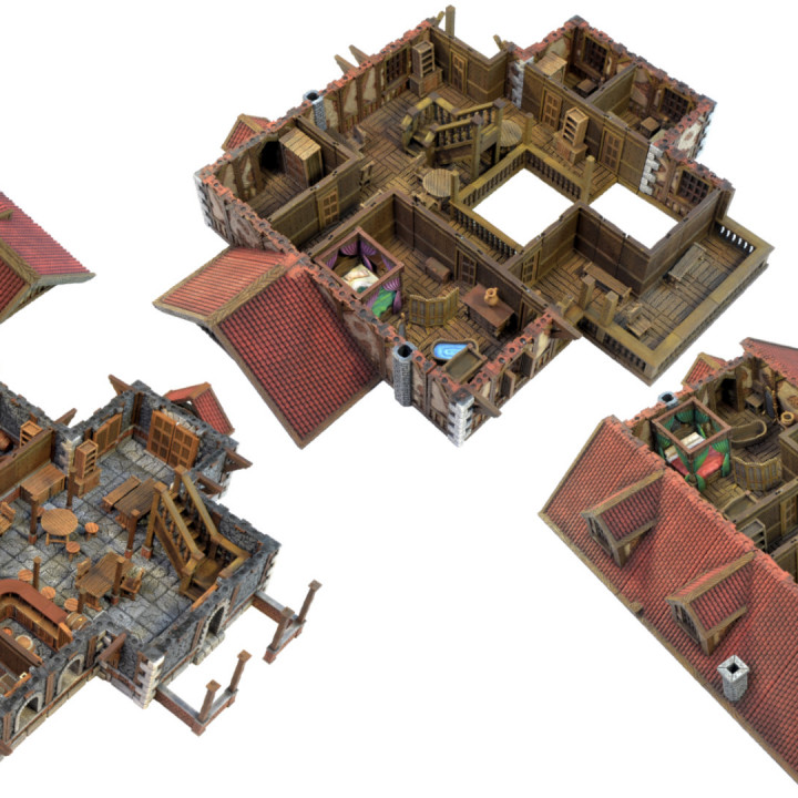 3D Printable [Commercial License] The Drunken Imp Inn STL by Dani Amengual